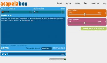Acapela Box convertit instantanément du texte en fichier vocal - WAP Educ